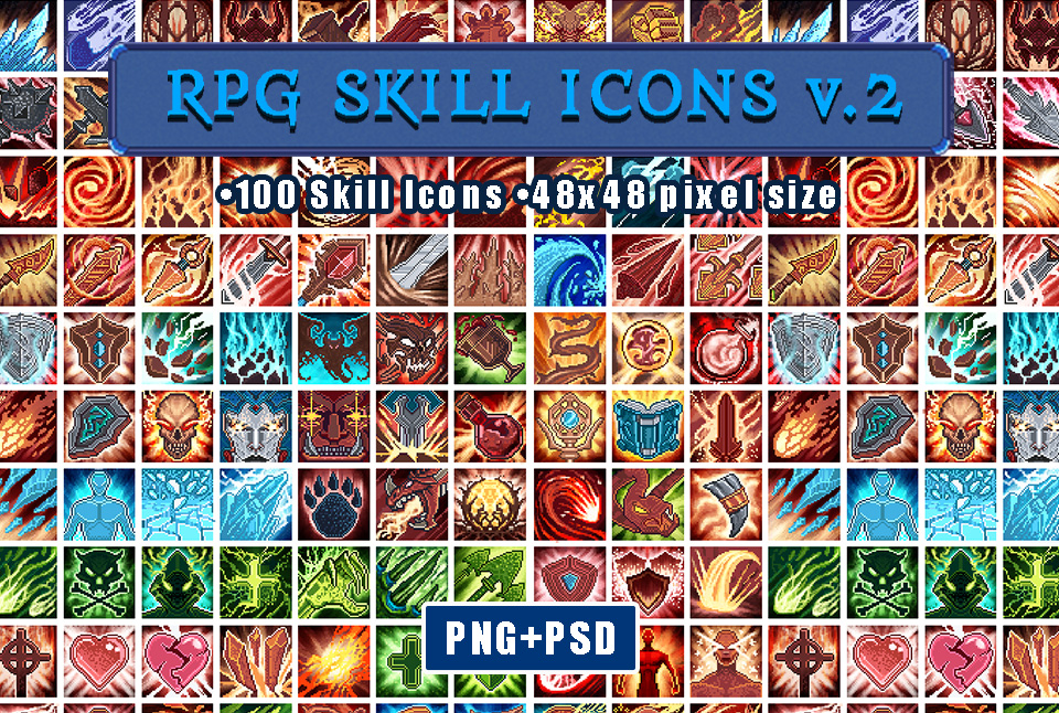 RPG Skill Icons v.2 | Game Art Partners