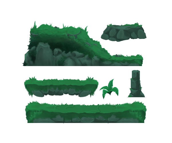 Pixel Art Desert Platformer Tileset